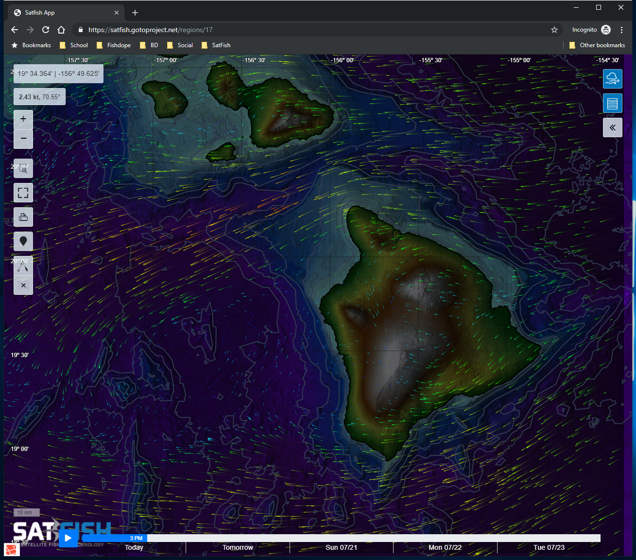Wind Forecasts and Buoy Data