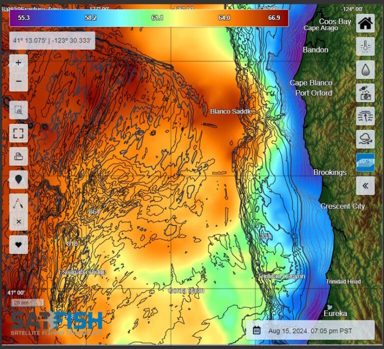 Pacific Northwest Offshore Fishing Maps